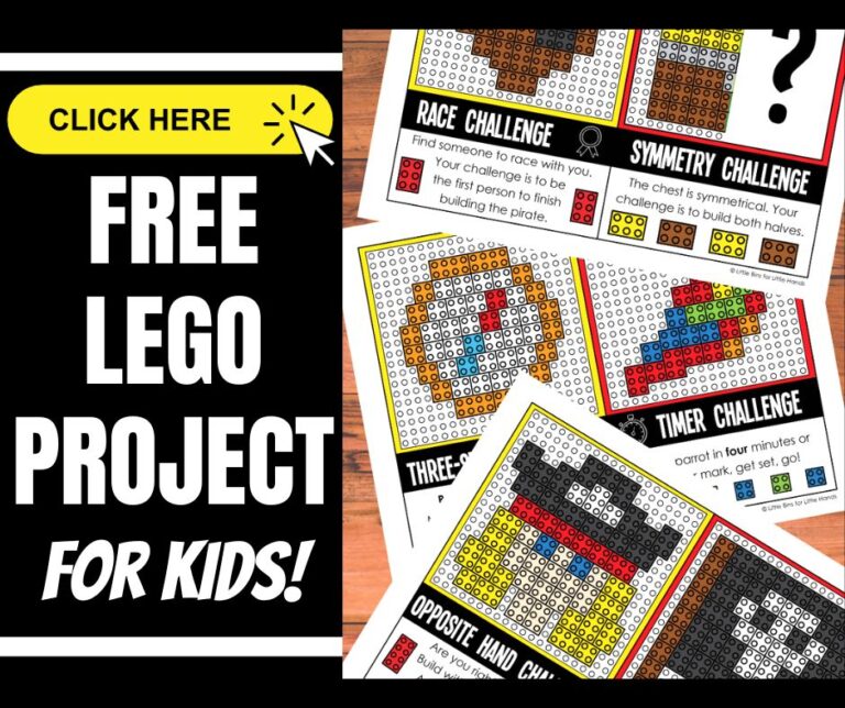 LEGO Pirate Challenge Cards | Little Bins for Little Hands