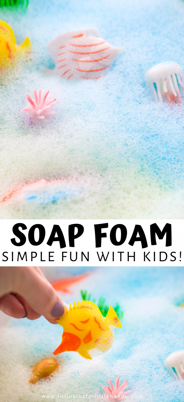 Soap Foam Sensory Play - Little Bins for Little Hands