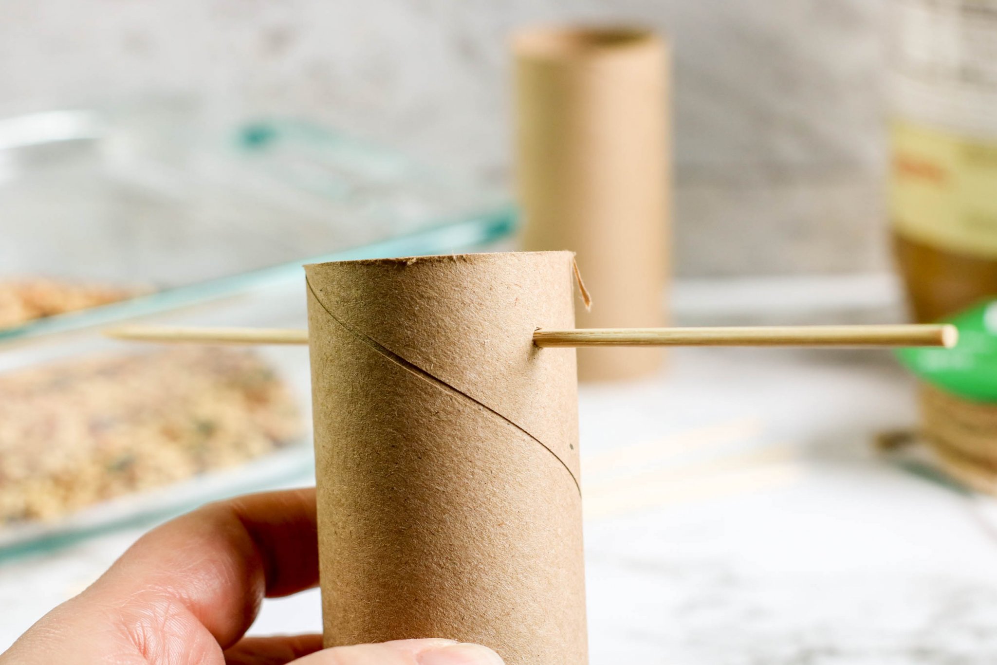 Toilet Paper Roll Bird Feeder - Little Bins for Little Hands