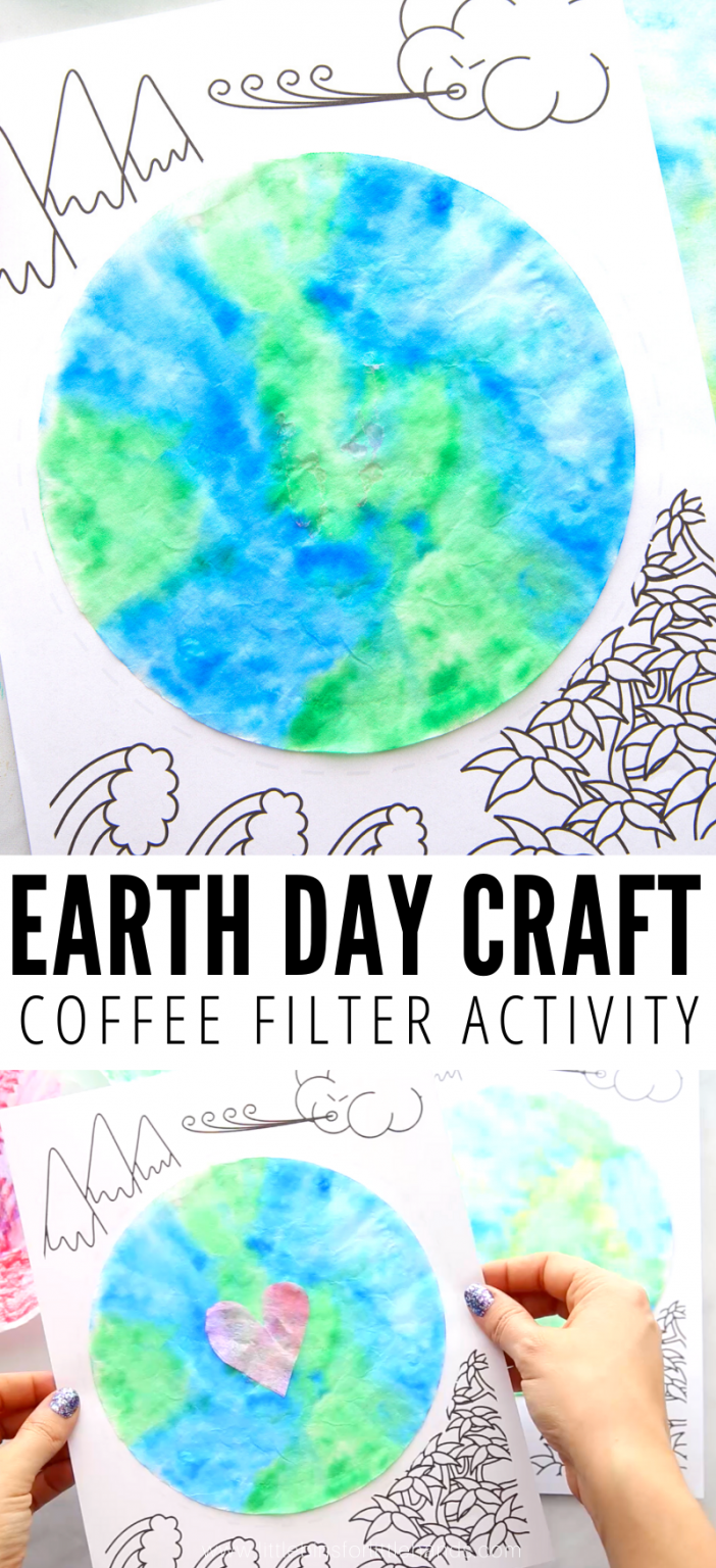 Earth Day Coffee Filter Craft - Little Bins for Little Hands