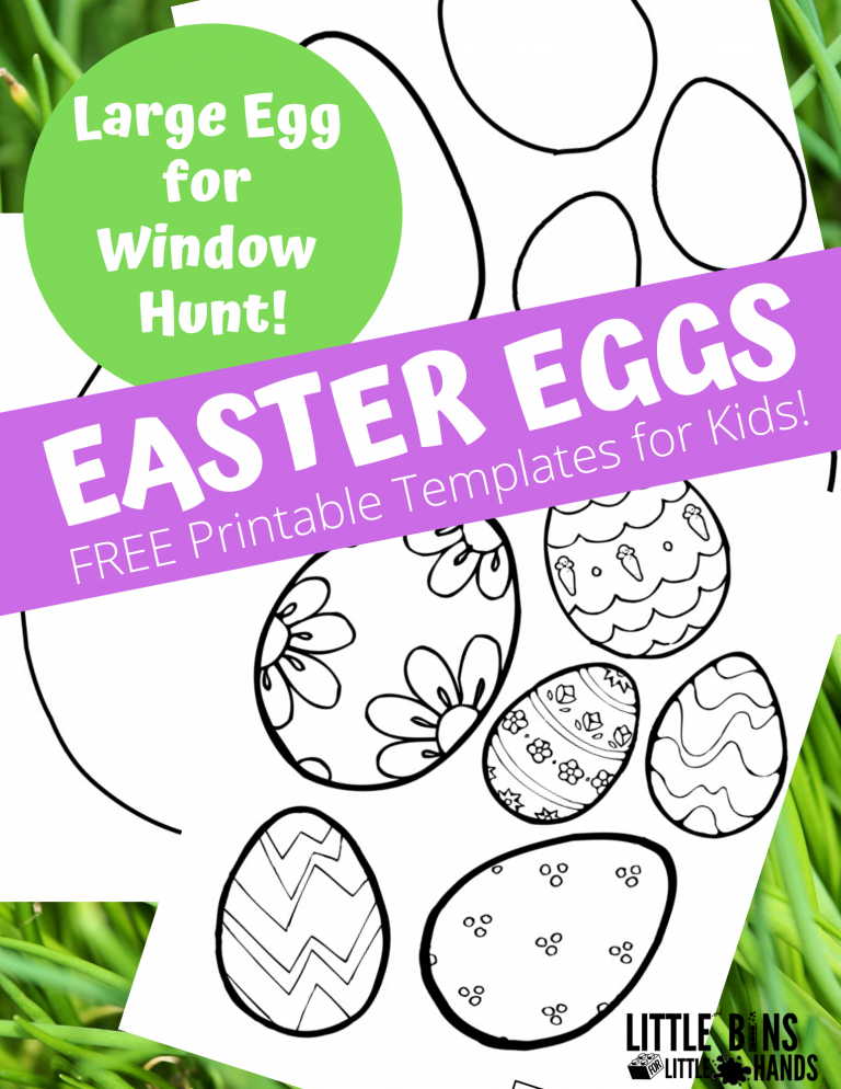 Easter Egg Templates (Free Printables) - Little Bins for Little Hands