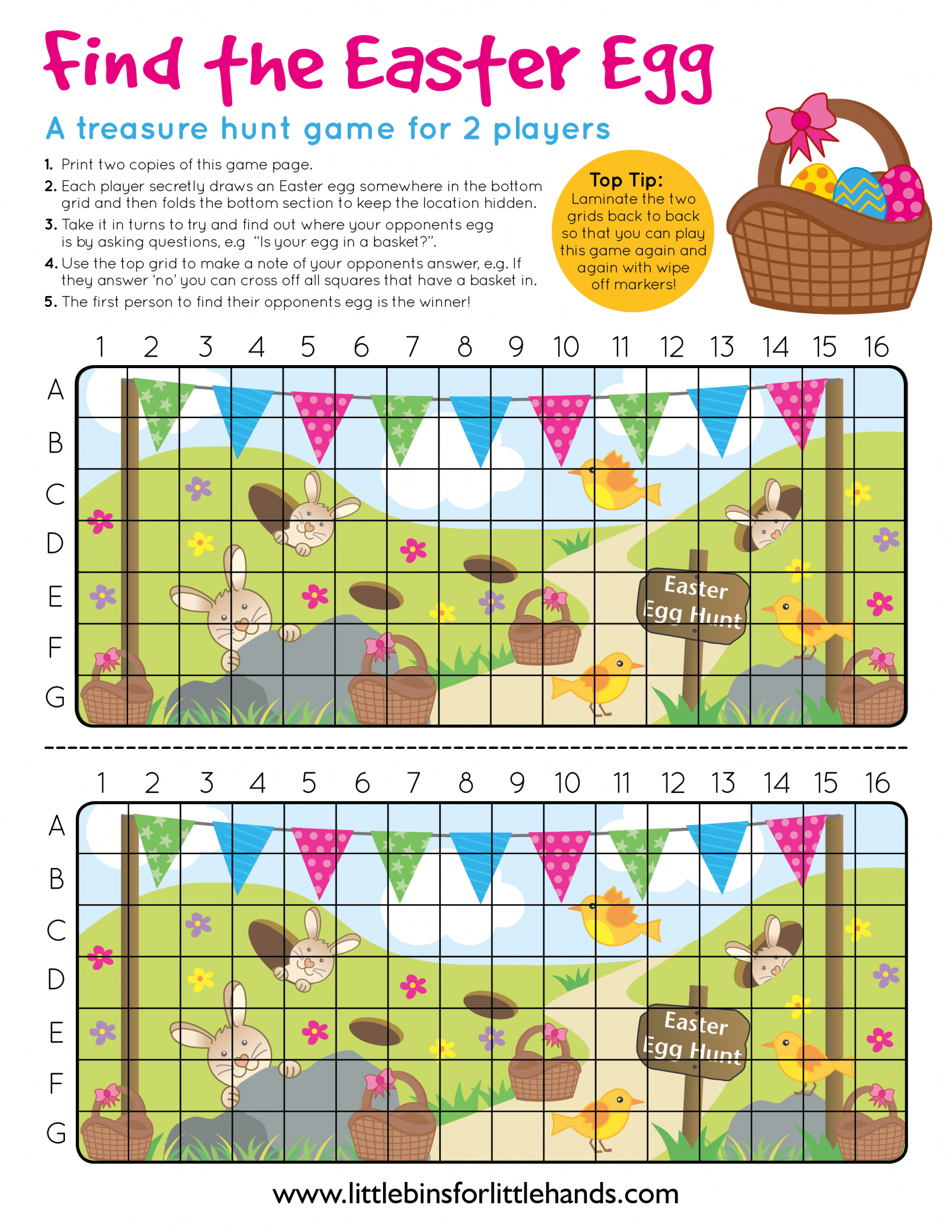 5 Printable Easter Games for Kids - Little Bins for Little Hands
