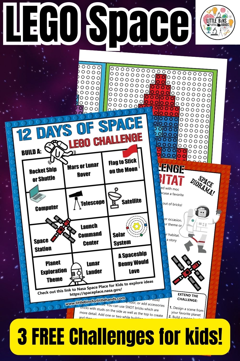 LEGO Space Challenges Cards (FREE Printable Fun!)