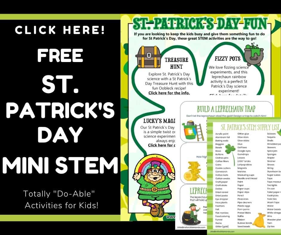 St Patrick's Day Oobleck Treasure Hunt - Little Bins for Little Hands