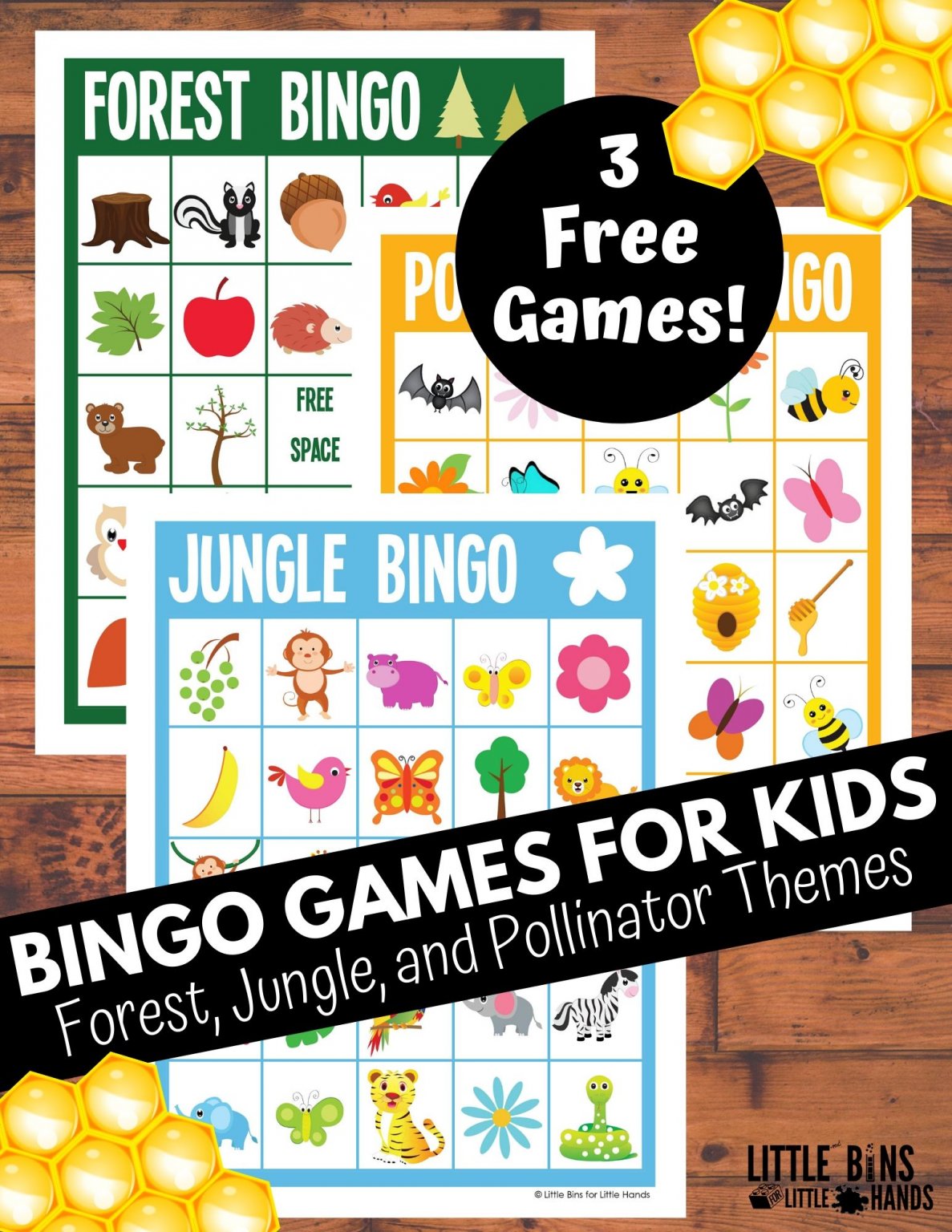 Animal Bingo Games for Kids (FREE Printable)
