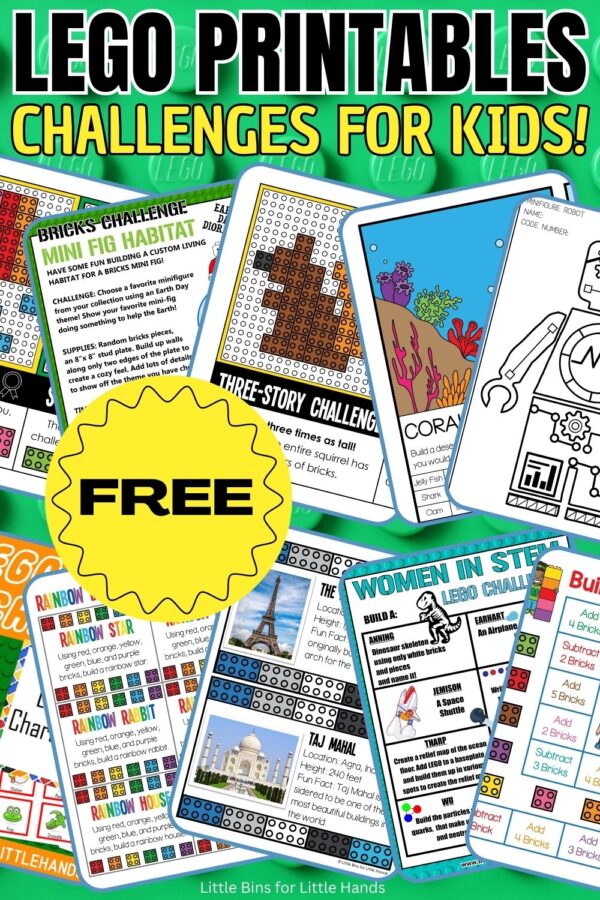 Free LEGO Printables for Kids - Little Bins for Little Hands