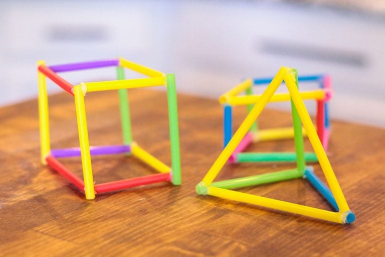 3D Bubble Shapes Activity - Little Bins for Little Hands