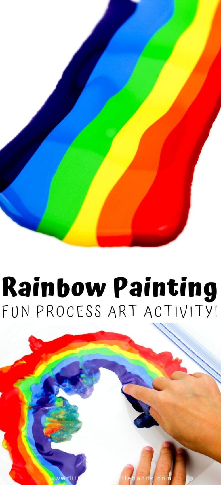 Rainbow In A Bag Art For Kids - Little Bins for Little Hands