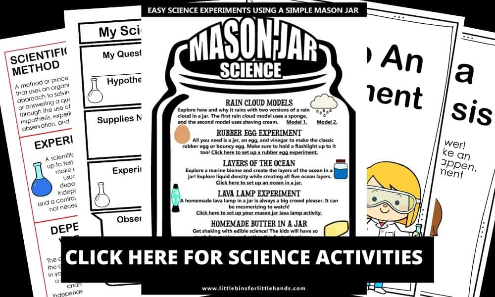 15 Mason Jar Science Experiments | Little Bins for Little Hands