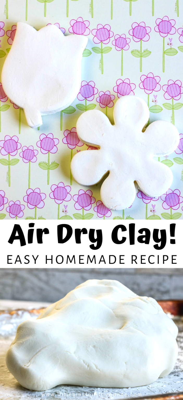 Homemade Air Dry Clay Recipe - Little Bins for Little Hands