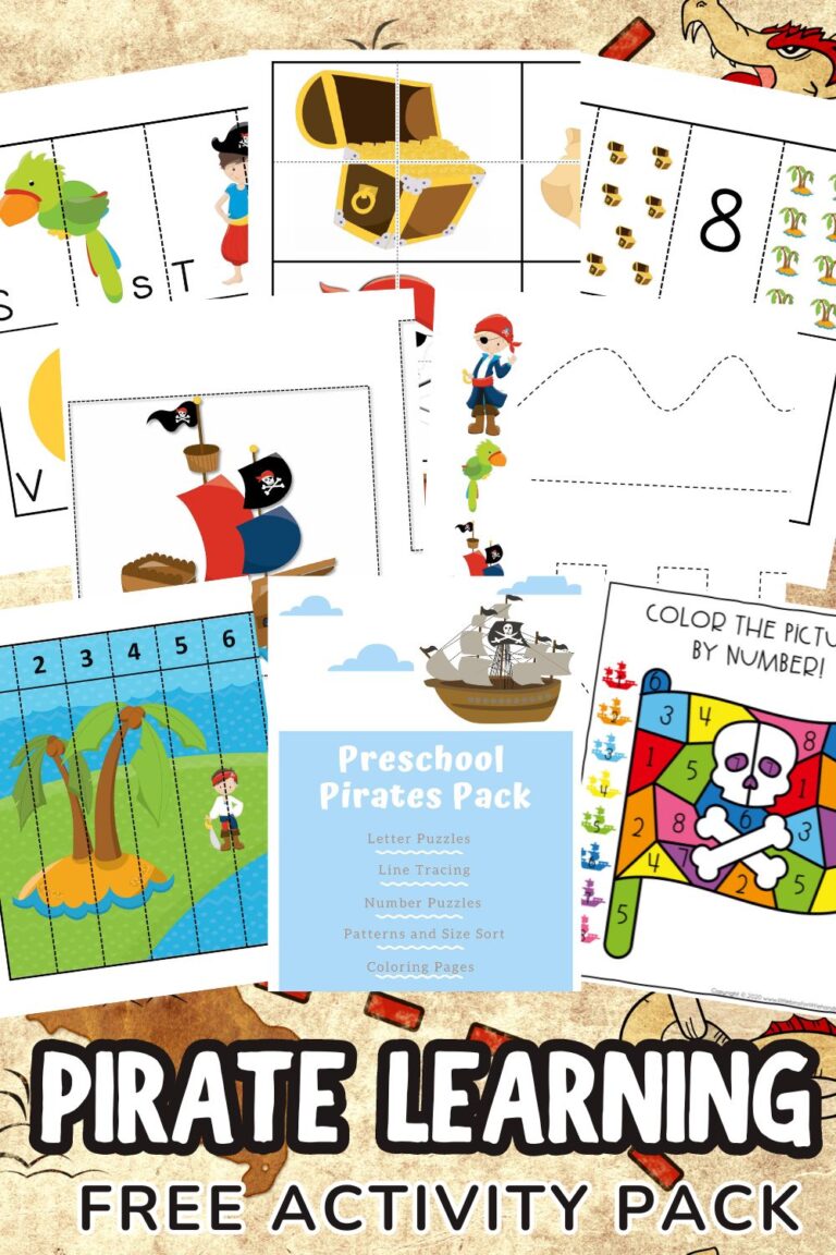 Awesome Pirate Activities (Free Printable Pack) | Little Bins for ...