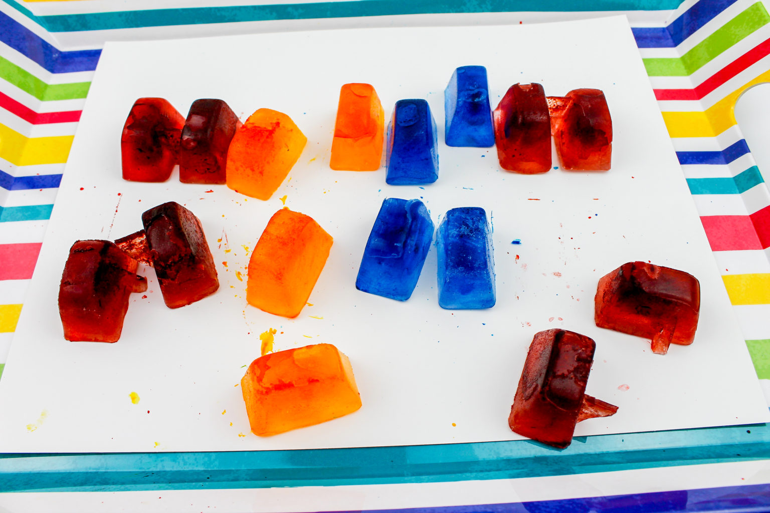 Colorful Ice Painting for Process Art - Little Bins for Little Hands