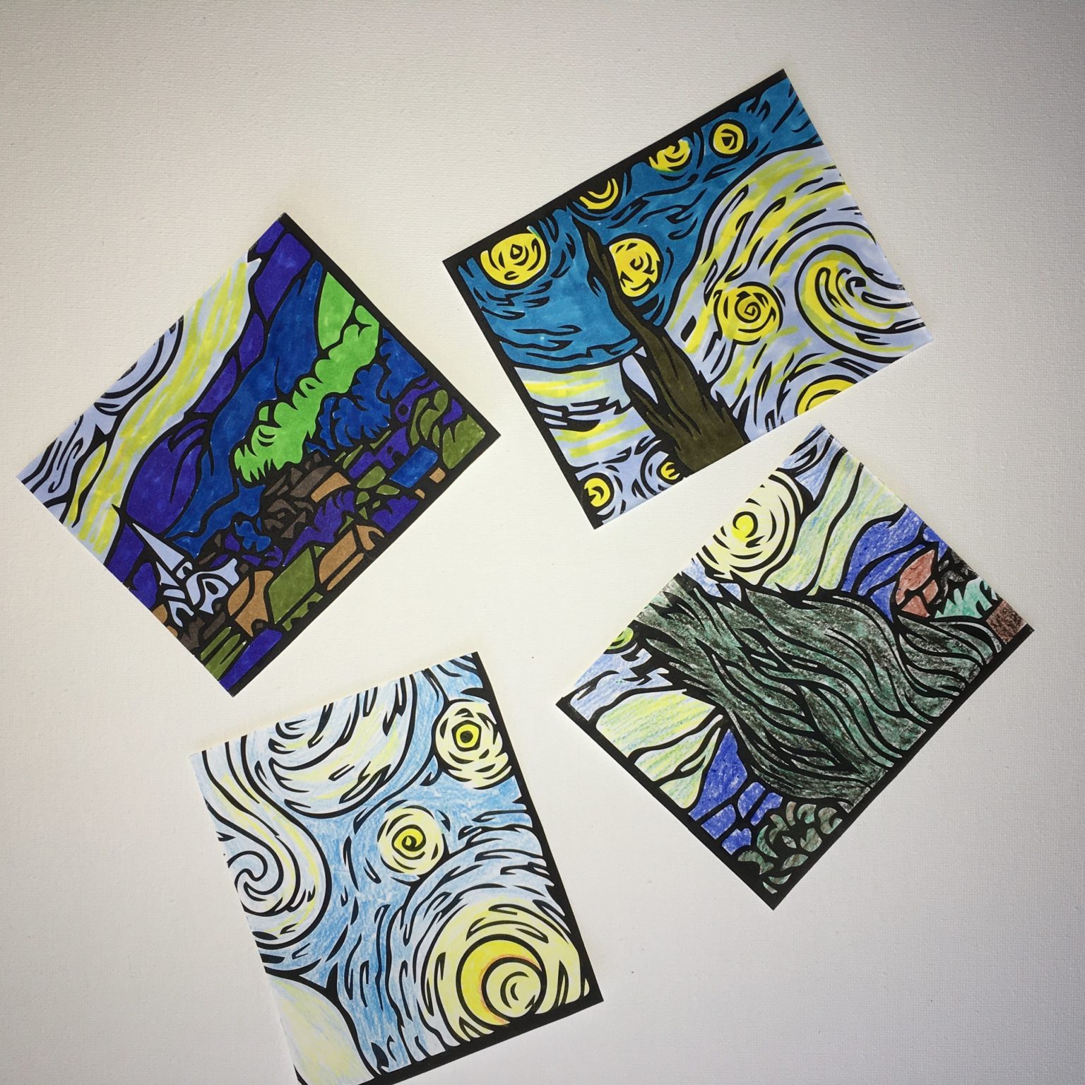 Fun Starry Night Art Project For Kids! - Little Bins for Little Hands