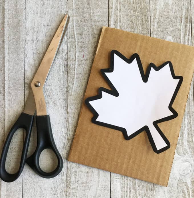 Fall Leaf Craft With Yarn - Little Bins for Little Hands