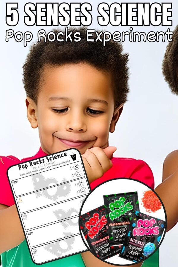 5 Senses Pop Rocks Experiment - Little Bins for Little Hands