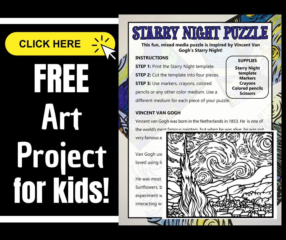 Fun Starry Night Art Project For Kids! - Little Bins for Little Hands