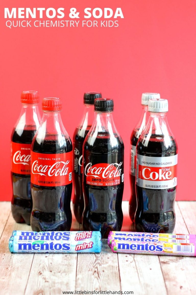 Erupting Mentos and Coke Experiment - Little Bins for Little Hands