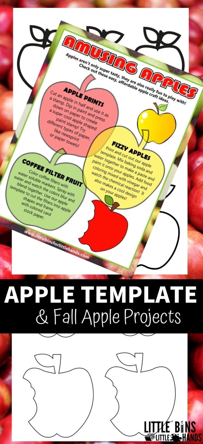 Free Apple Template - Little Bins for Little Hands