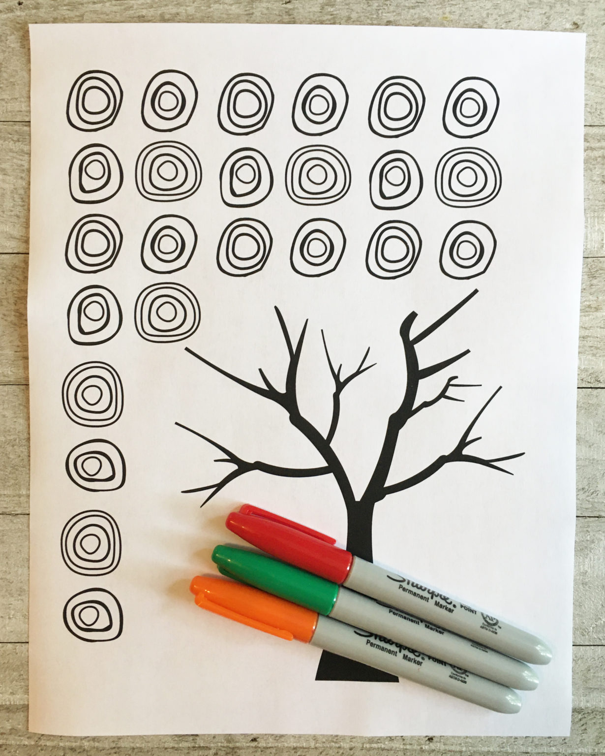 Kandinsky Tree Art For Kids - Little Bins for Little Hands