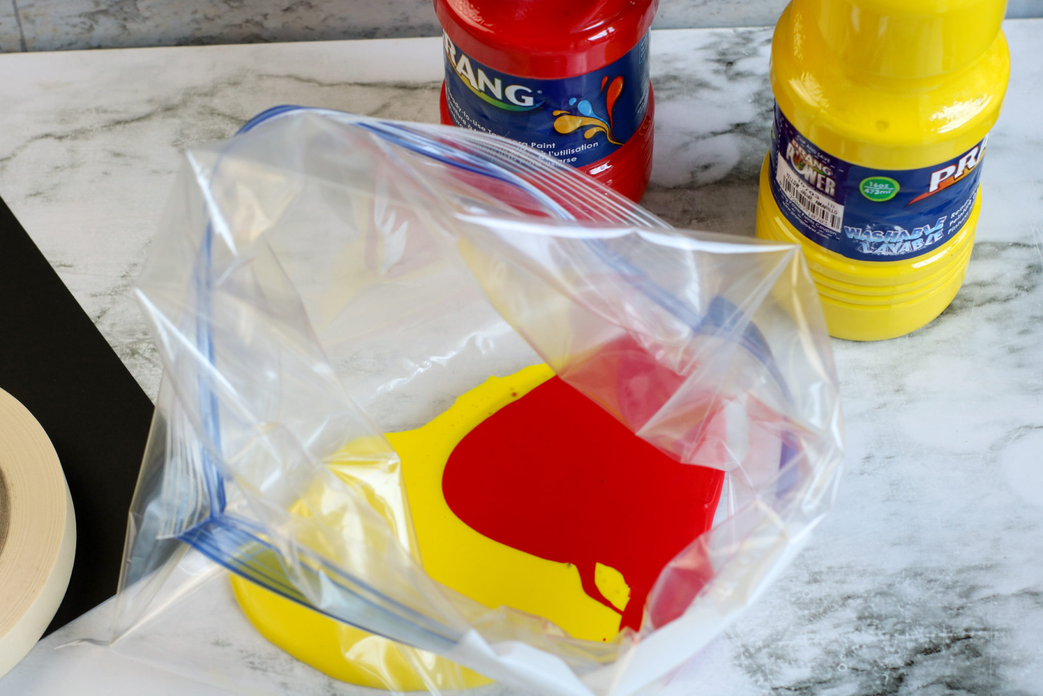 Fall Leaf Painting In A Bag - Little Bins for Little Hands