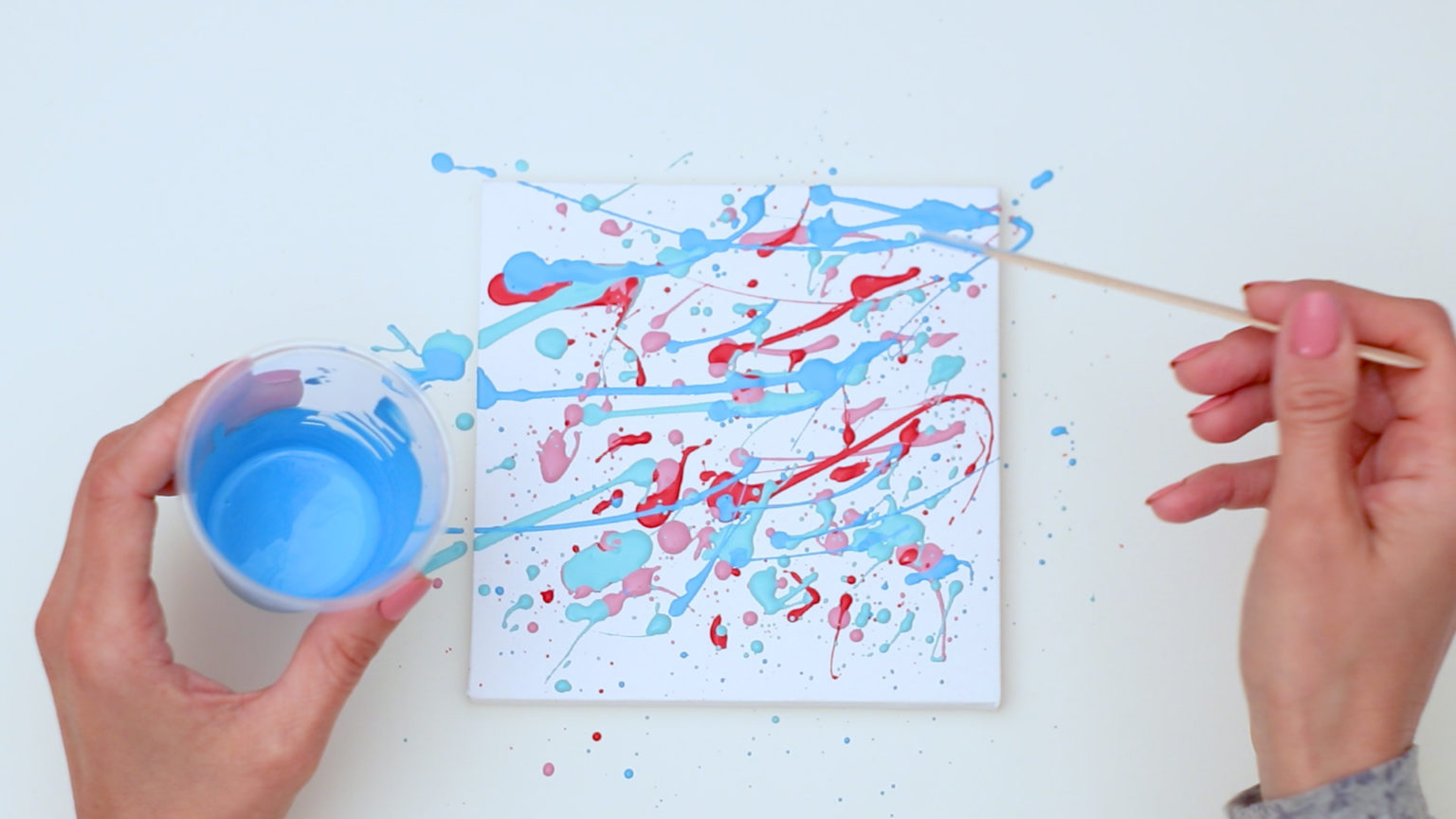 Paint Splatter Art for Kids - Little Bins for Little Hands