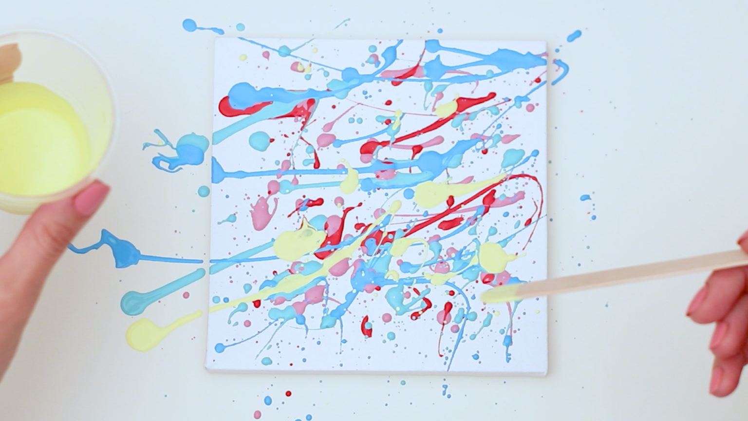 Paint Splatter Art for Kids - Little Bins for Little Hands