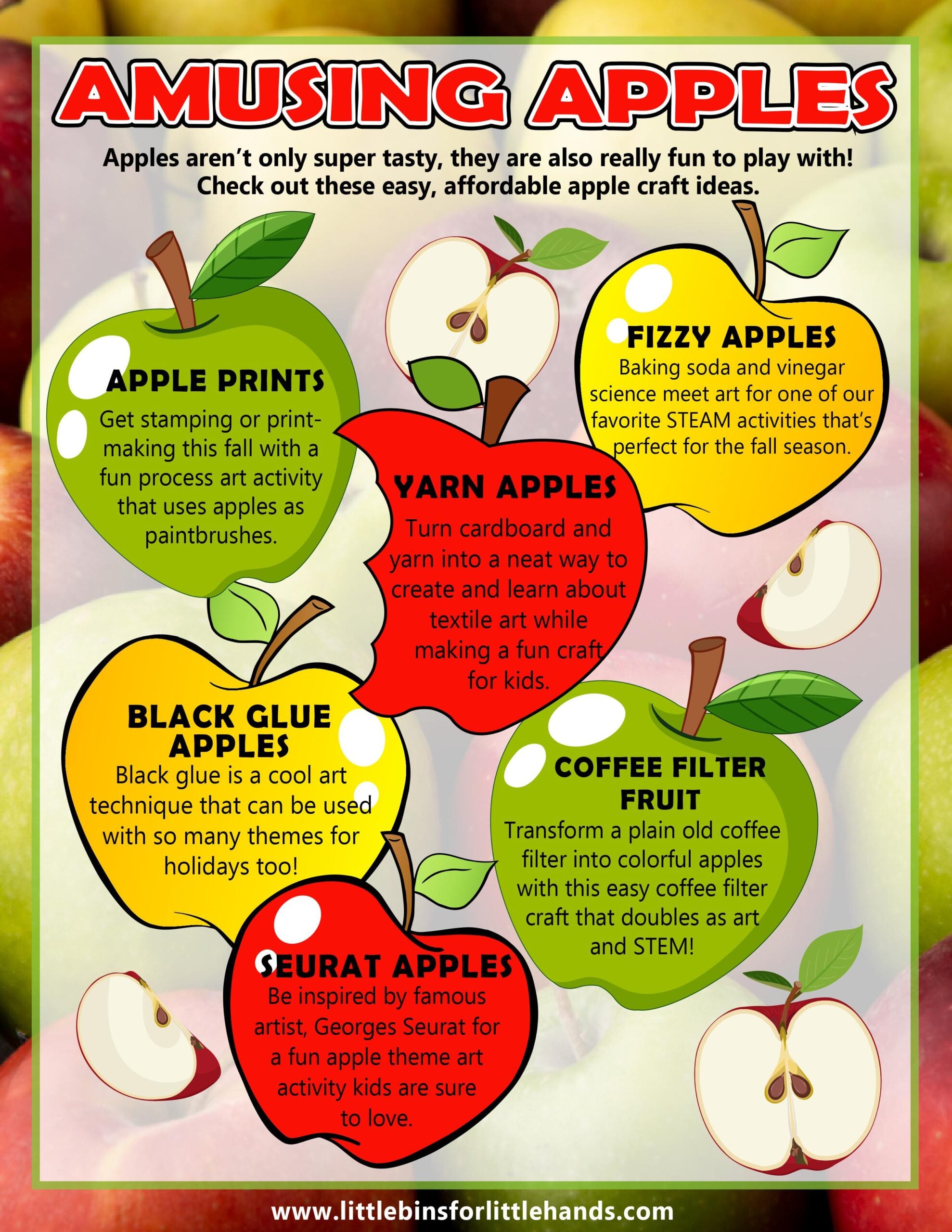 Free Printable Apple Worksheets - Little Bins for Little Hands