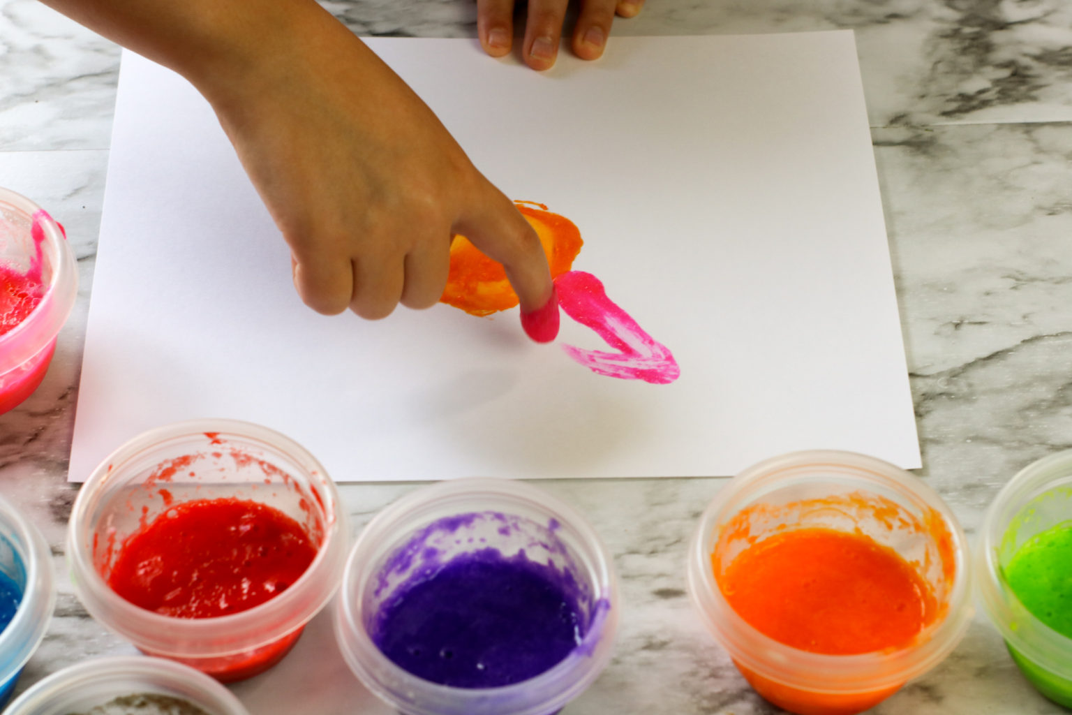 Easy Finger Paint Recipe - Little Bins for Little Hands