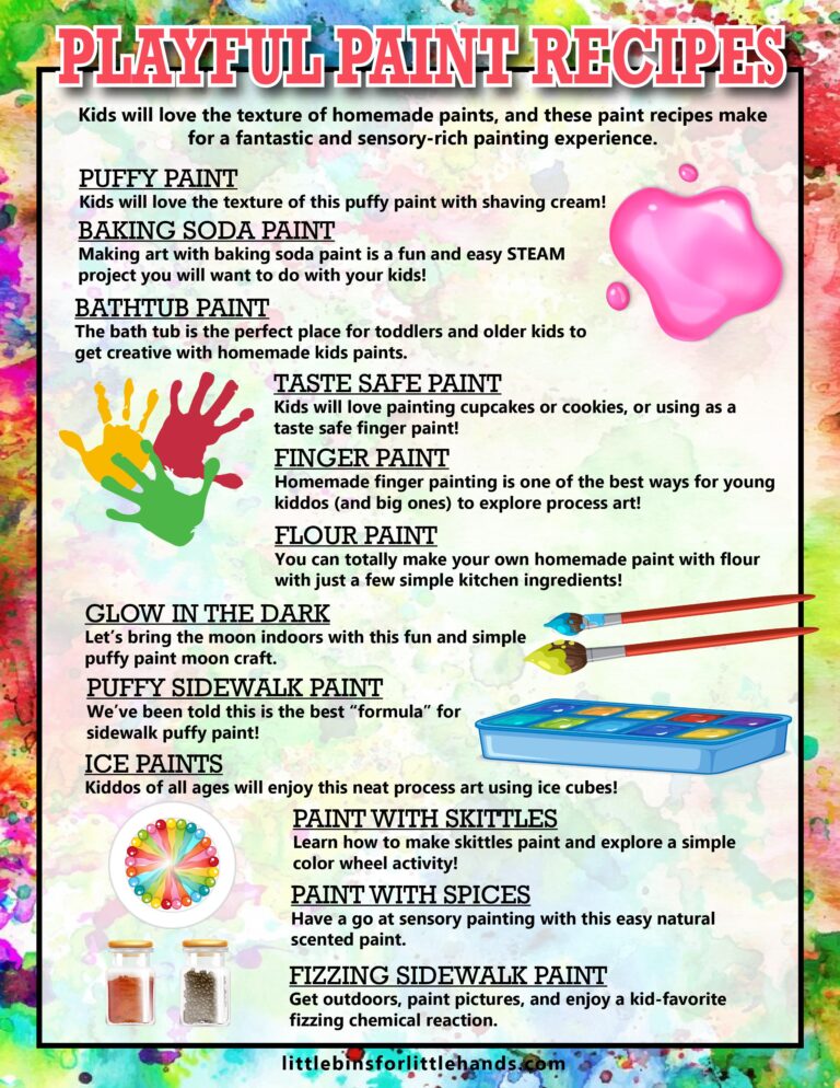 16 DIY Paint Recipes for Kids (Non-Toxic)