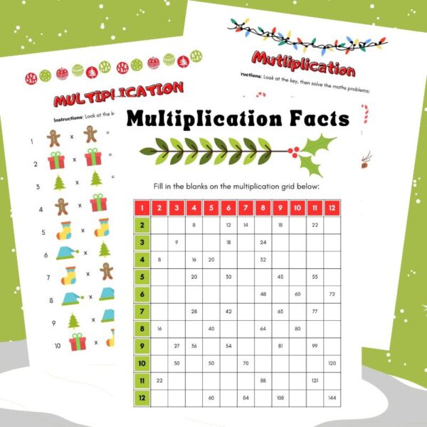 Christmas Math Activities & Printable Worksheets - Little Bins for ...