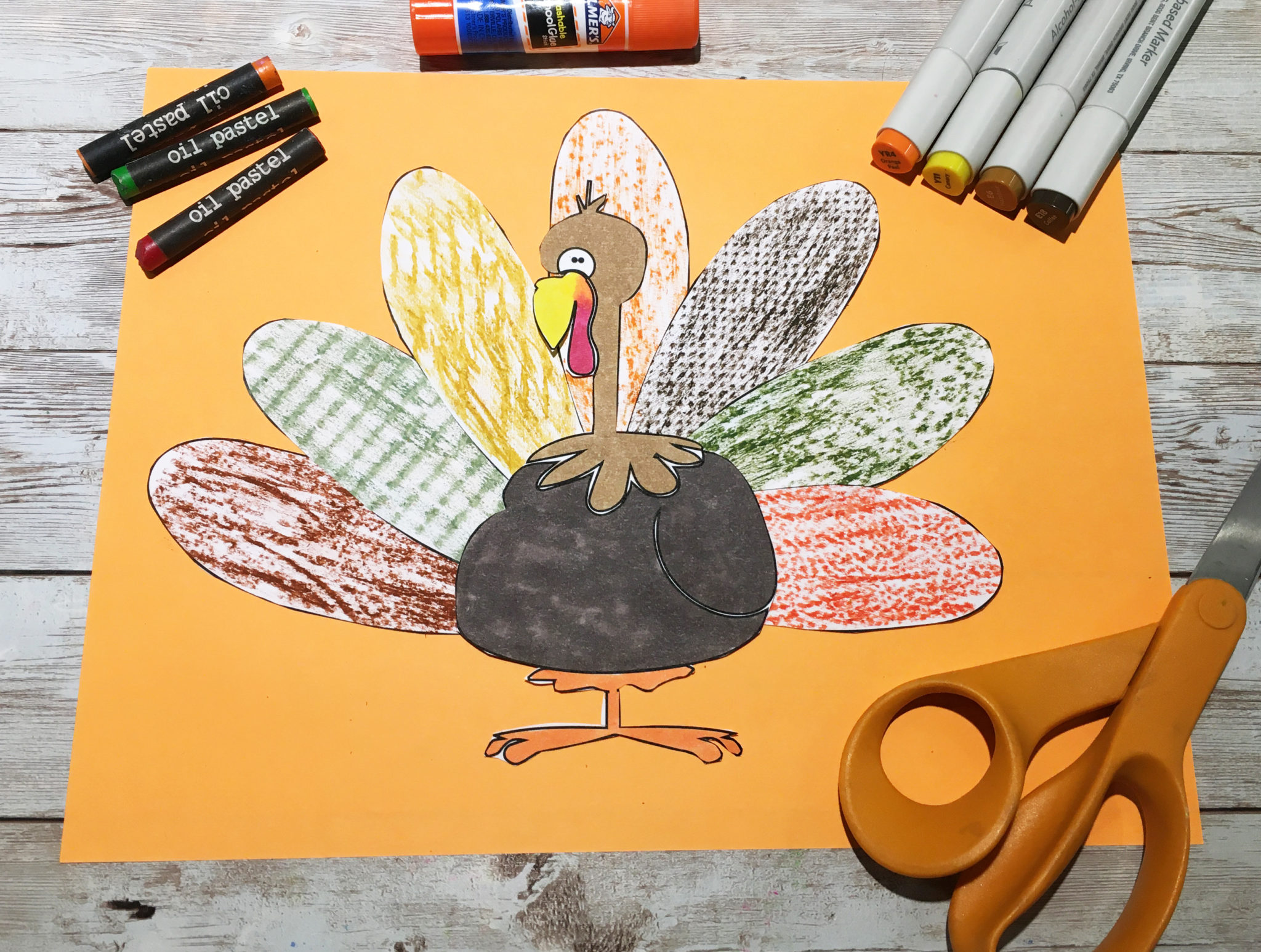 Free Printable Turkey Template for Kids - Little Bins for Little Hands