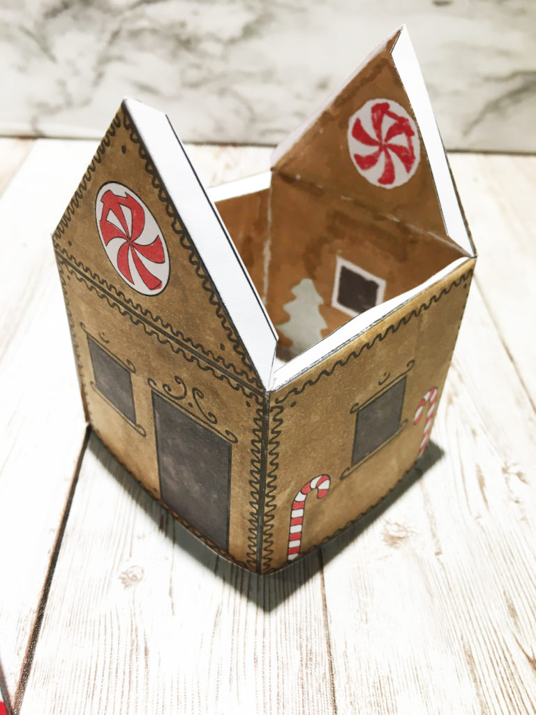 Easy Paper Gingerbread House - Little Bins for Little Hands