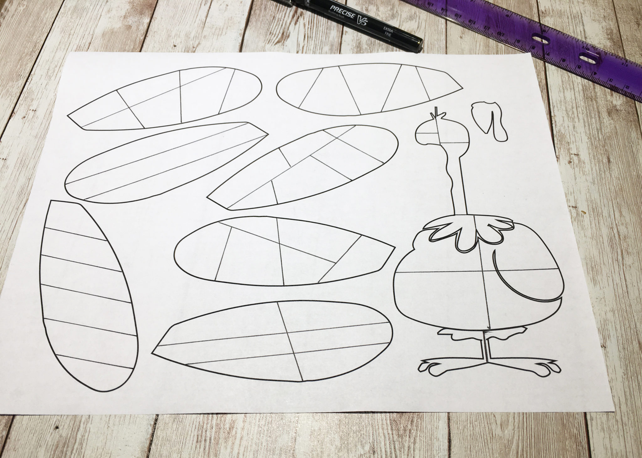 Picasso Turkey Art For Kids - Little Bins for Little Hands
