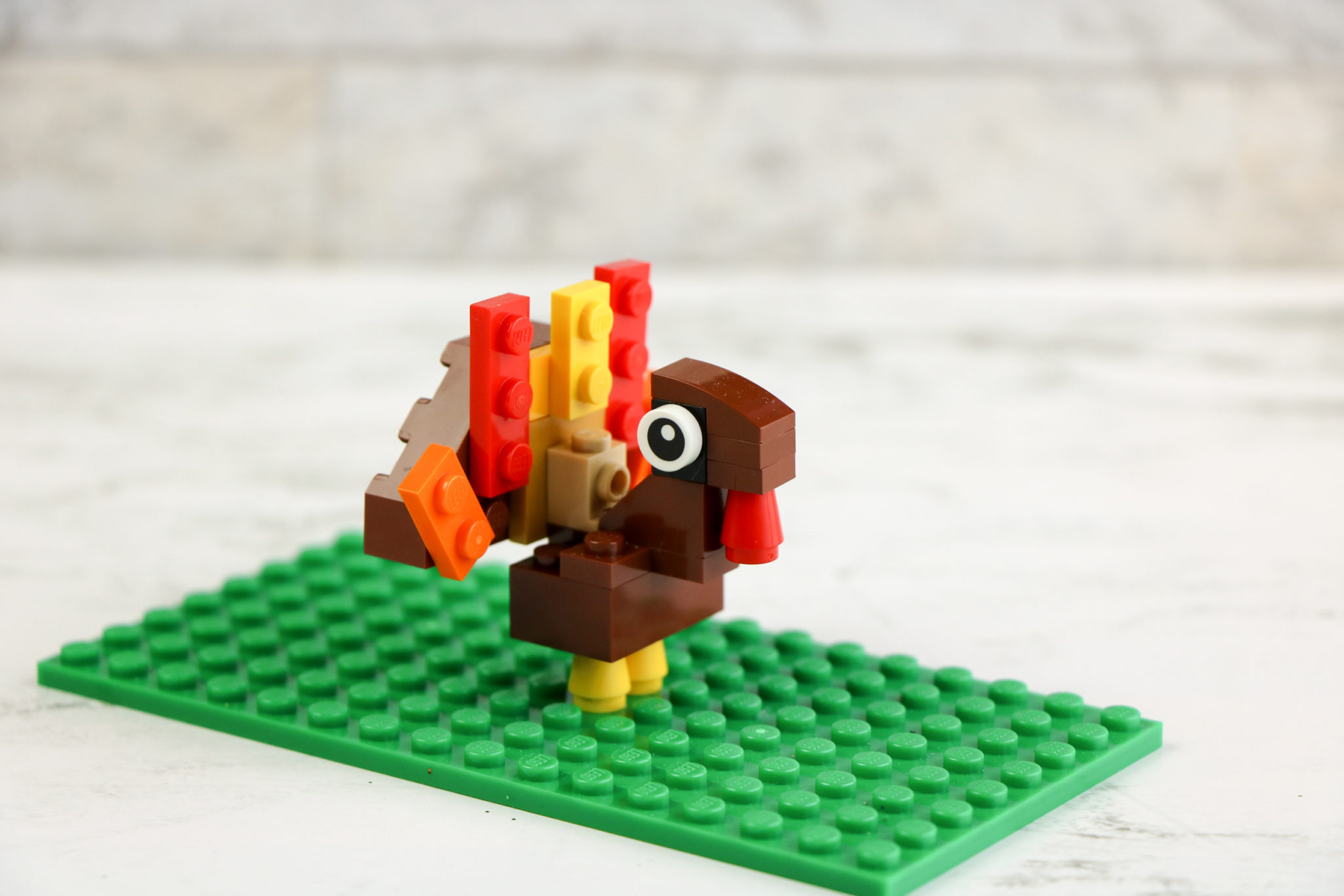 LEGO Turkey Instructions For Thanksgiving - Little Bins for Little Hands
