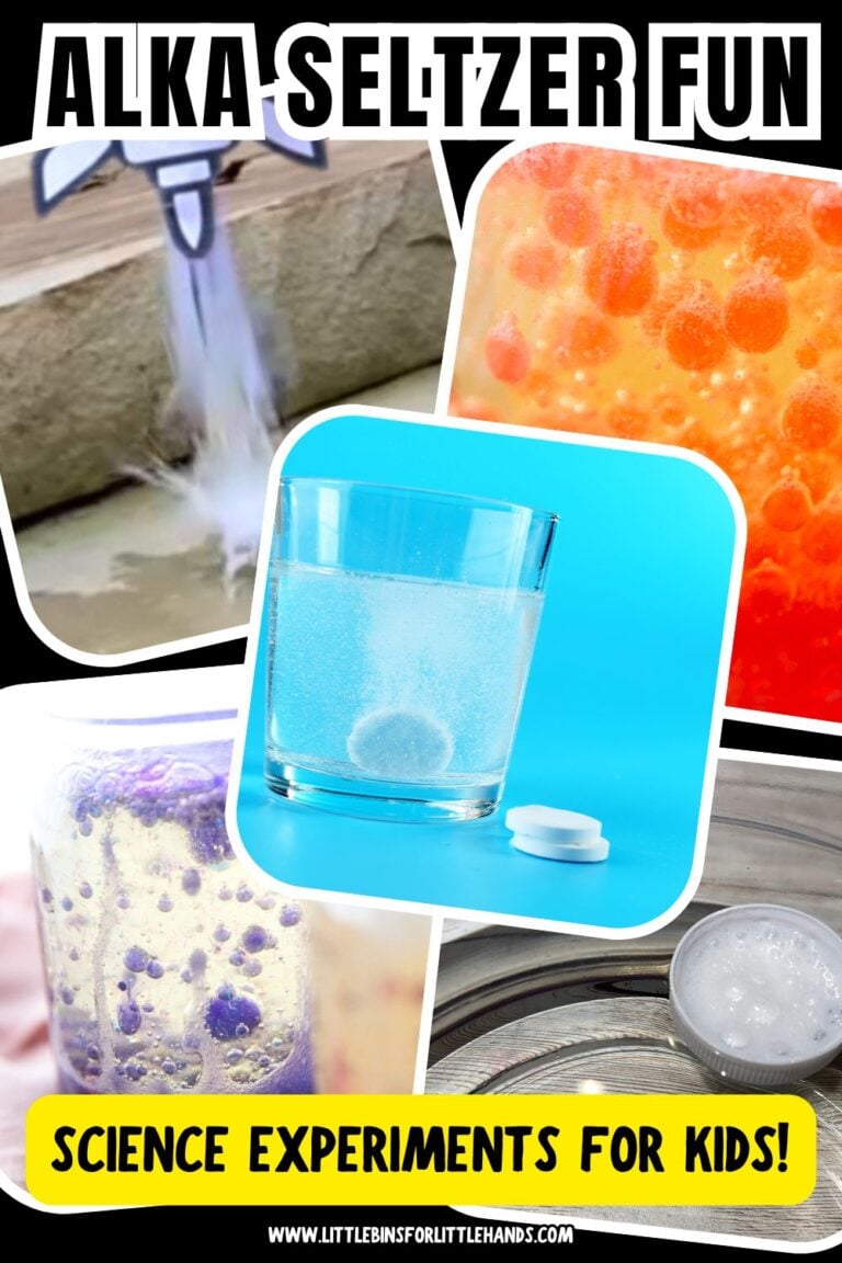 Alka Seltzer Science Experiments - Little Bins for Little Hands