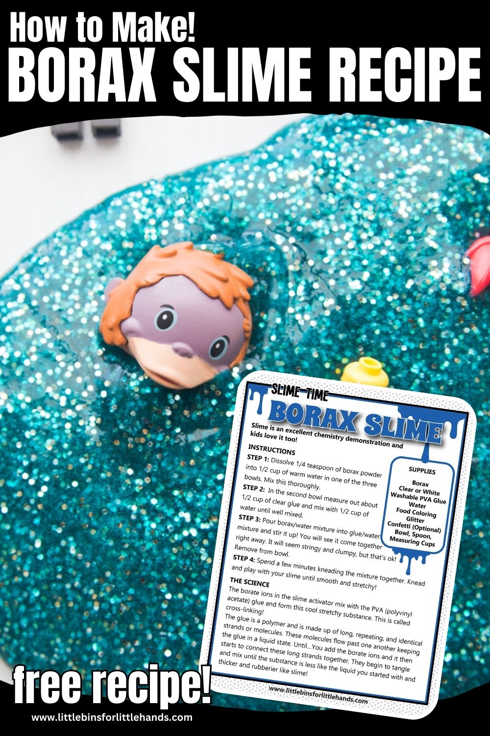 How To Make Slime With Borax - Little Bins for Little Hands
