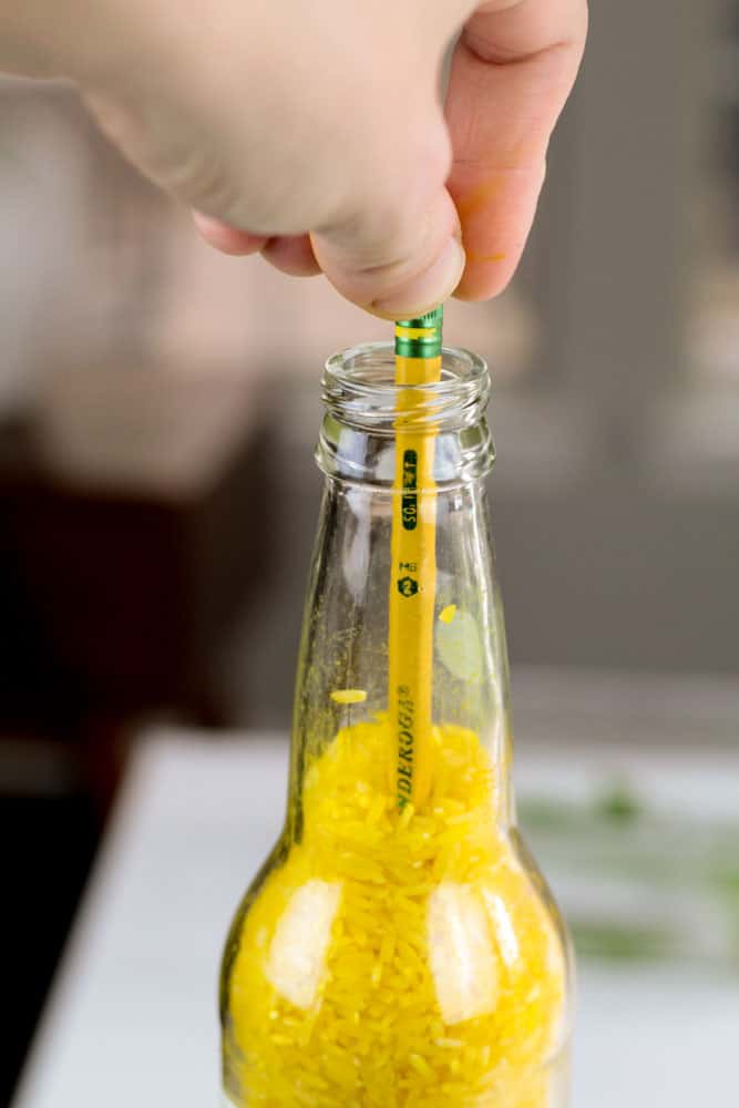 Floating Rice Friction Experiment for Kids