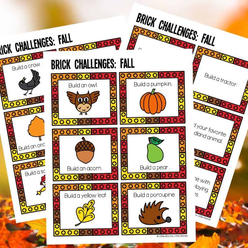 Fall LEGO Building Ideas - Little Bins for Little Hands