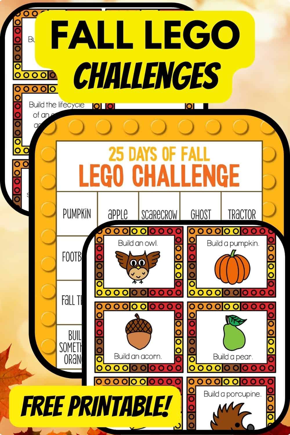 Fall LEGO Building Ideas - Little Bins for Little Hands