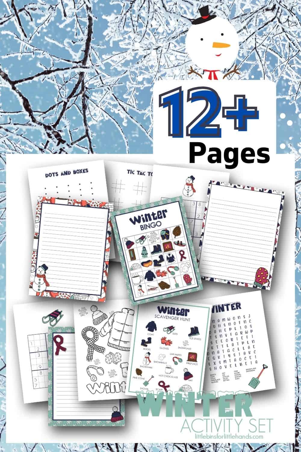 Winter Bingo Activity Pack (FREE!) - Little Bins for Little Hands