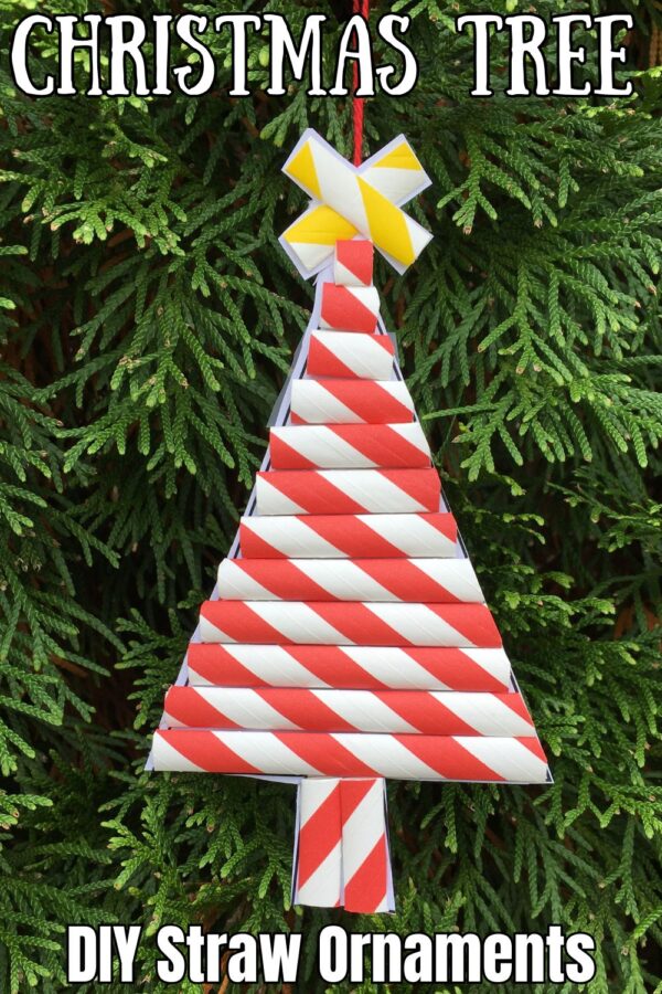 Easy Straw Christmas Ornaments - Little Bins for Little Hands