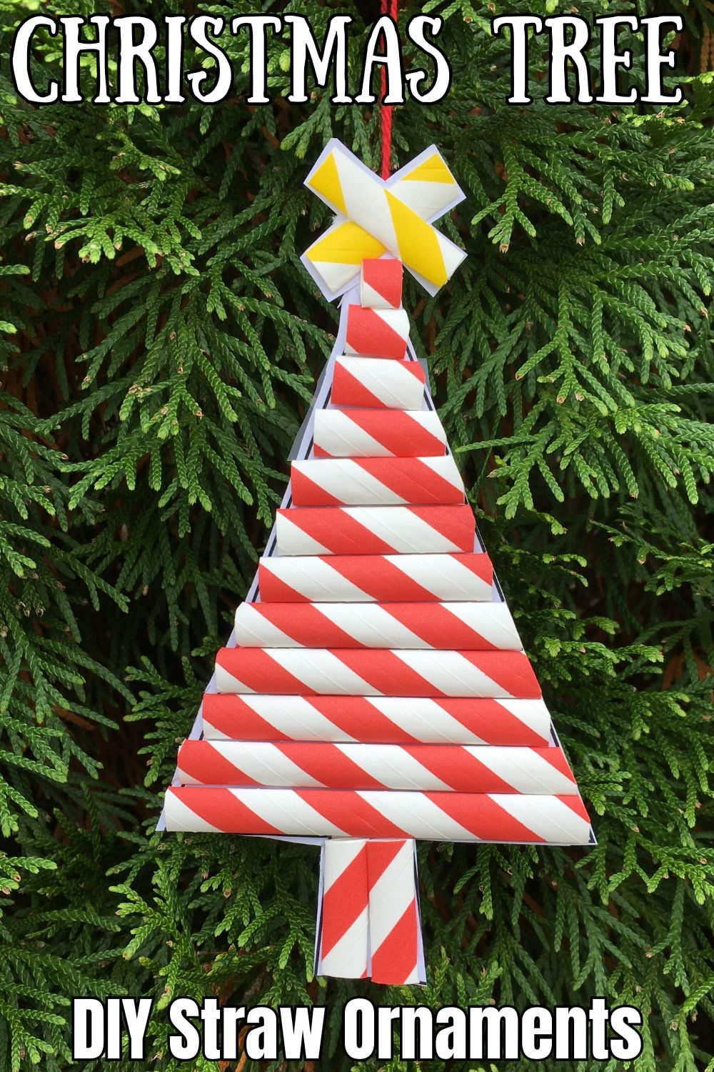Easy Straw Christmas Ornaments - Little Bins for Little Hands
