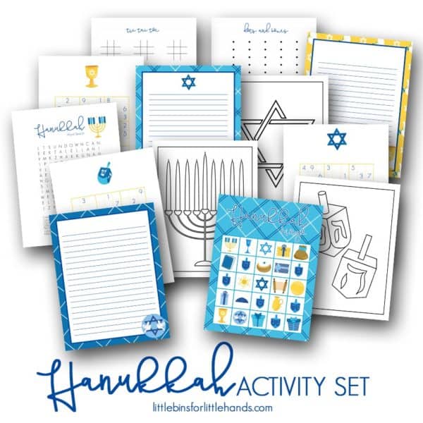 Printable Hanukkah Activities for Kids - Little Bins for Little Hands