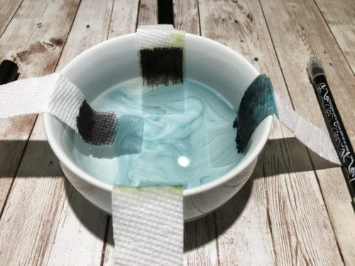 Marker Chromatography Experiment - Little Bins for Little Hands