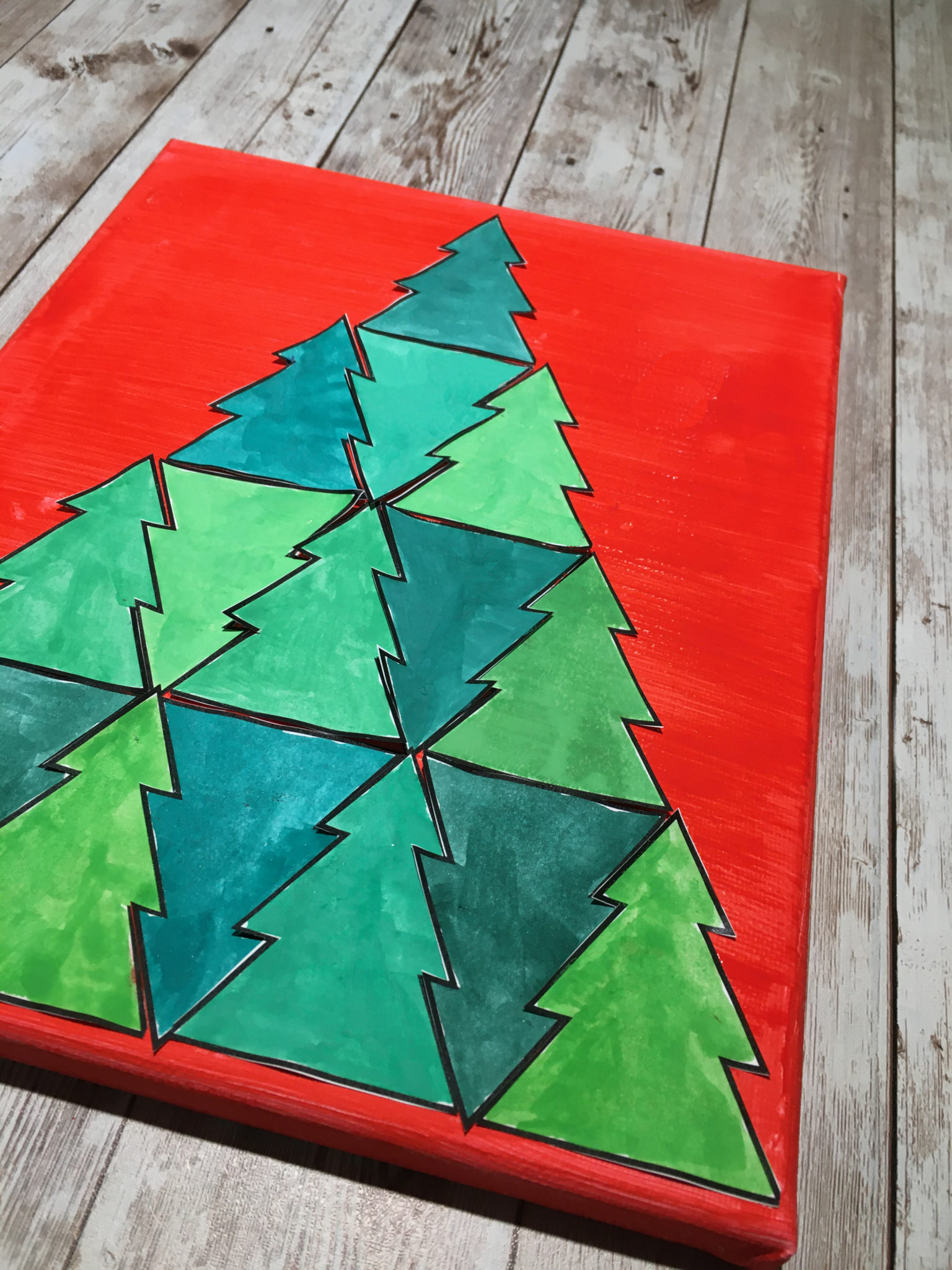 Christmas Tree Tessellation Printable - Little Bins for Little Hands