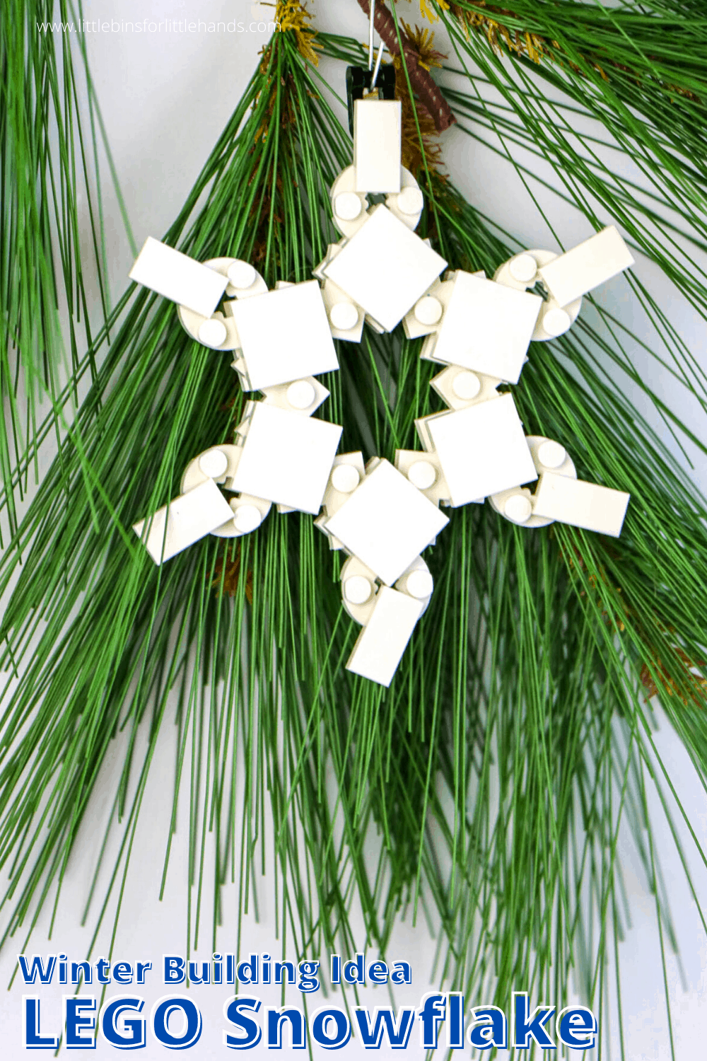 LEGO Snowflake Ornament - Little Bins for Little Hands
