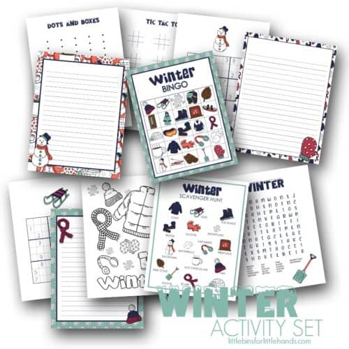 Free Printable Winter Activity Sheets - Little Bins for Little Hands