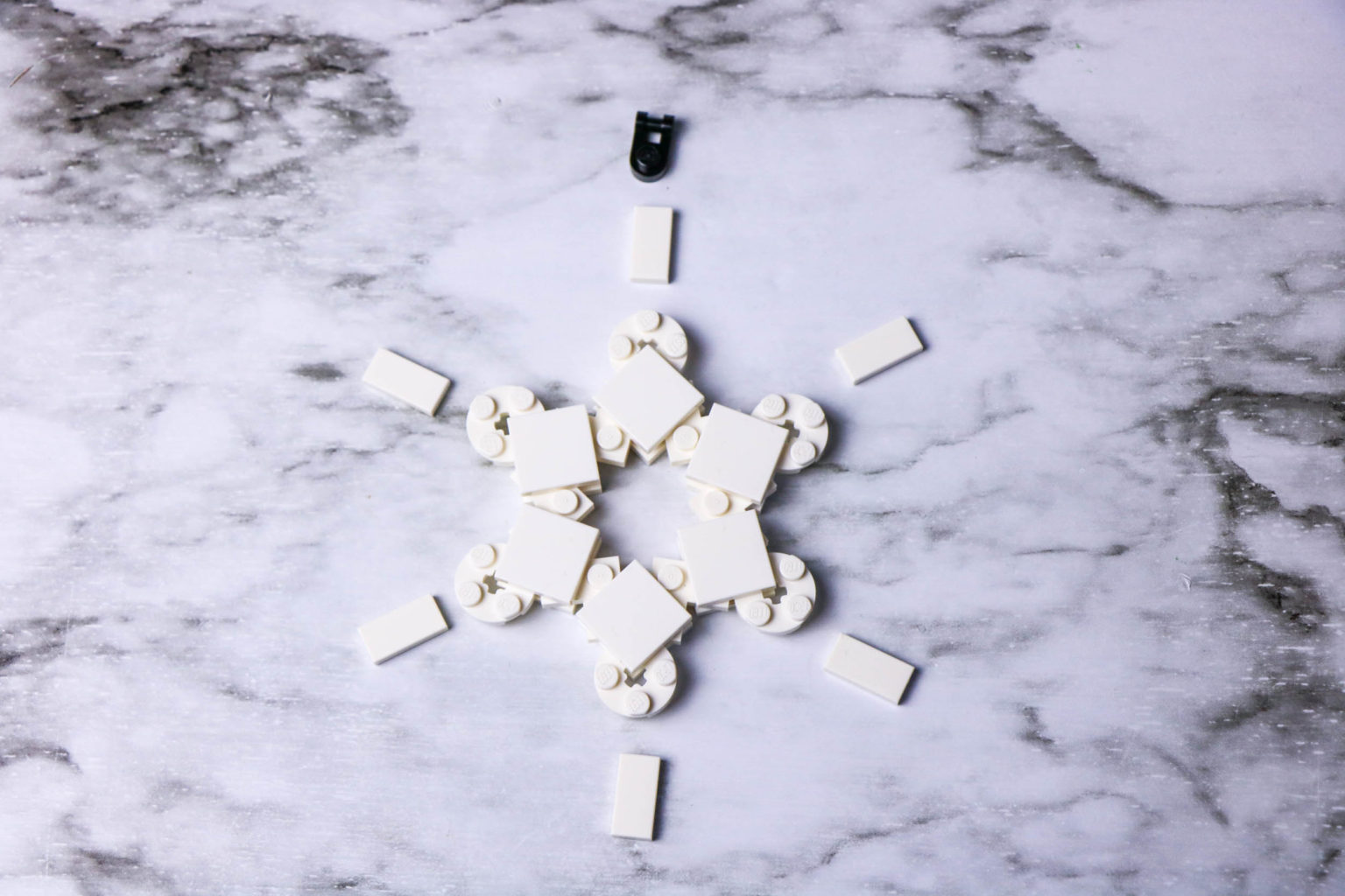 LEGO Snowflake Ornament - Little Bins for Little Hands