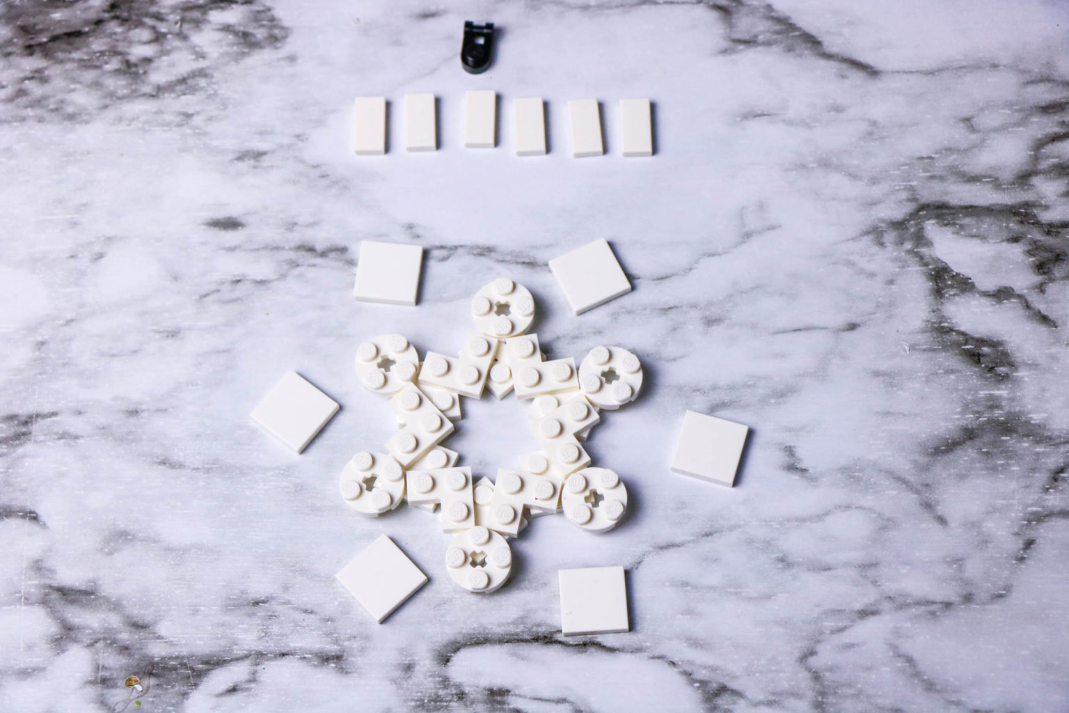LEGO Snowflake Ornament - Little Bins for Little Hands