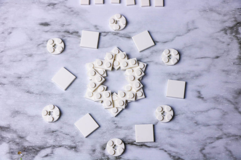 LEGO Snowflake Ornament - Little Bins for Little Hands